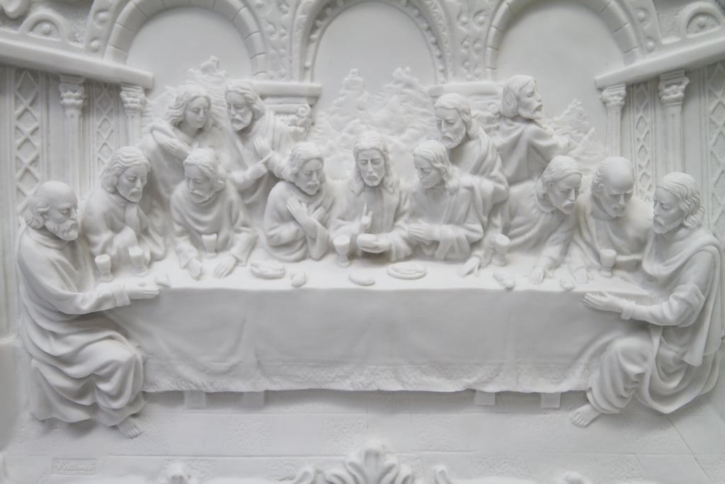 20" x 14.25" The Last Supper Statue Wall Hanging Plate Catholic Religi ...